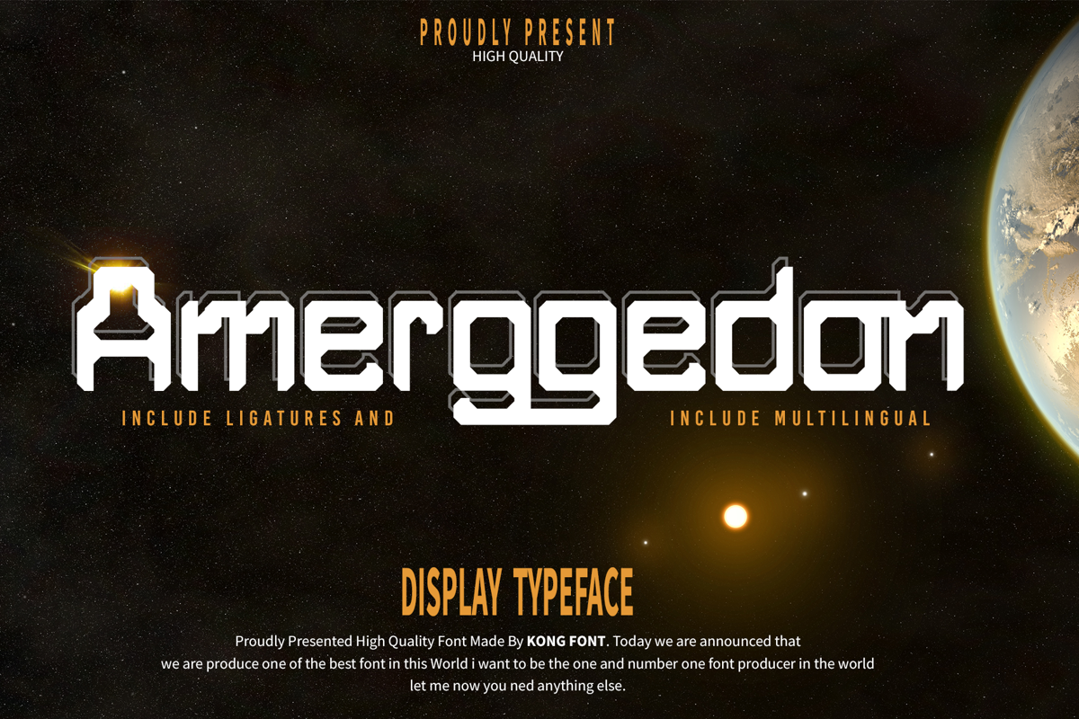 Amerggedon Font - Free Download