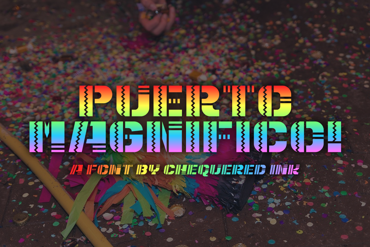 Puerto Magnifico Font | Chequered Ink | FontSpace