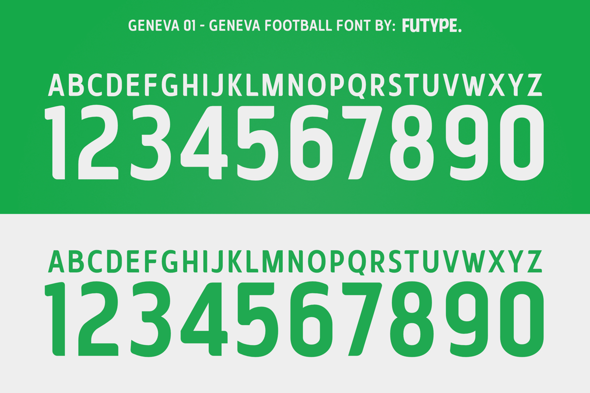 Geneva Football Typeface Font | Sandylukee / Futype Studio | FontSpace