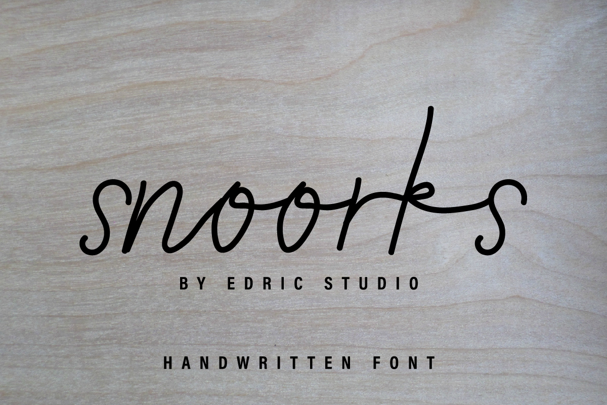 Snoorks Font | Edric Studio | FontSpace