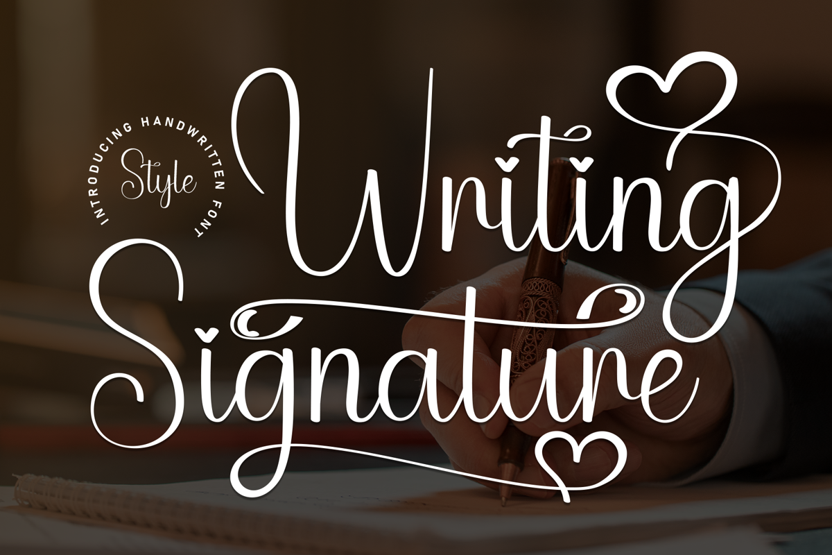 Writing Signature Font - Free Download