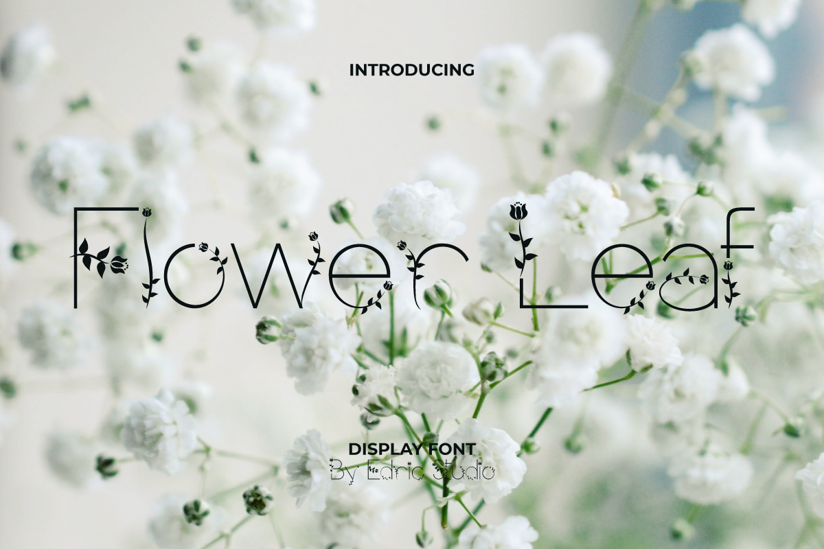 Flower Leaf Font | Edric Studio | FontSpace