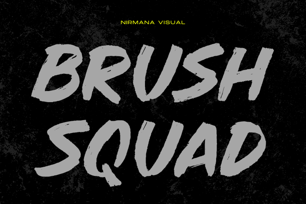 Brush Squad Font | Nirmana Visual | FontSpace