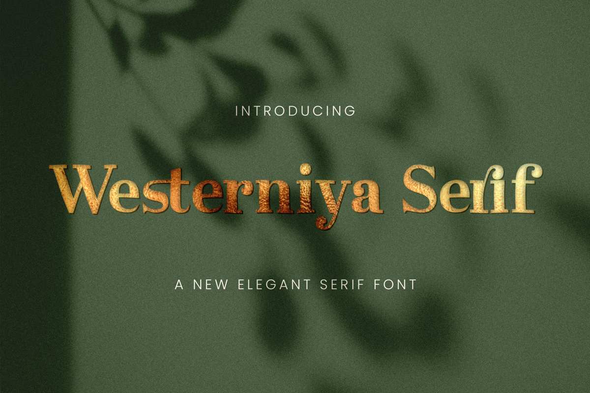 Westerniya Serif Font | StringLabs | FontSpace