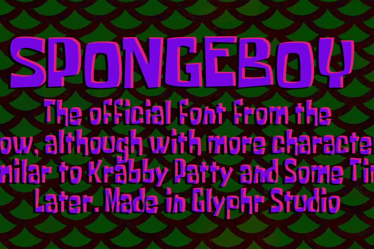 Spongeboy Font | SoulfurFTG | FontSpace