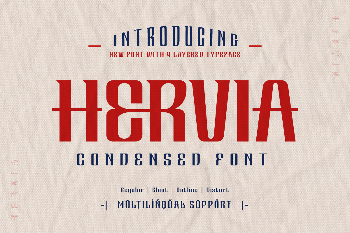 HERVIA Trial Font | twinletter | FontSpace