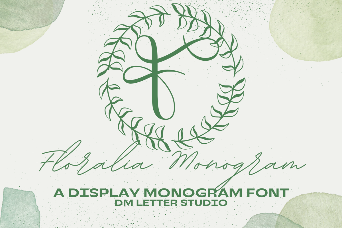 Floralia Monogram Font | Dmletter studio | FontSpace