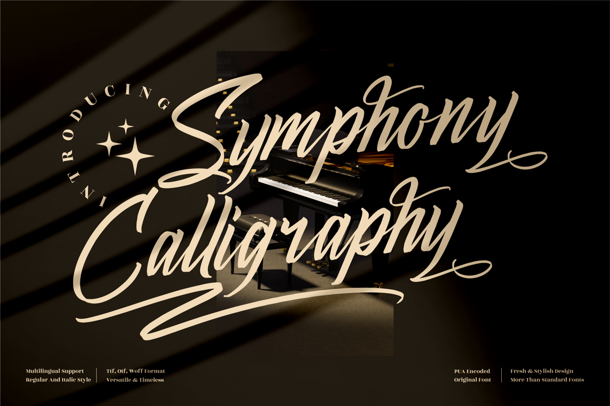 Symphony Calligraphy Font | Perspectype Studio | FontSpace