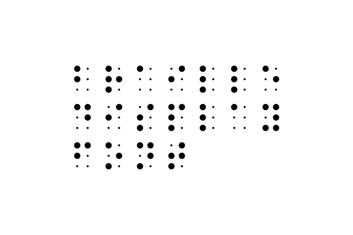Braille Display Font - Free Download