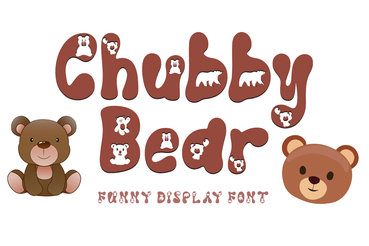 Chubby Bear Font | Yoga Letter | FontSpace