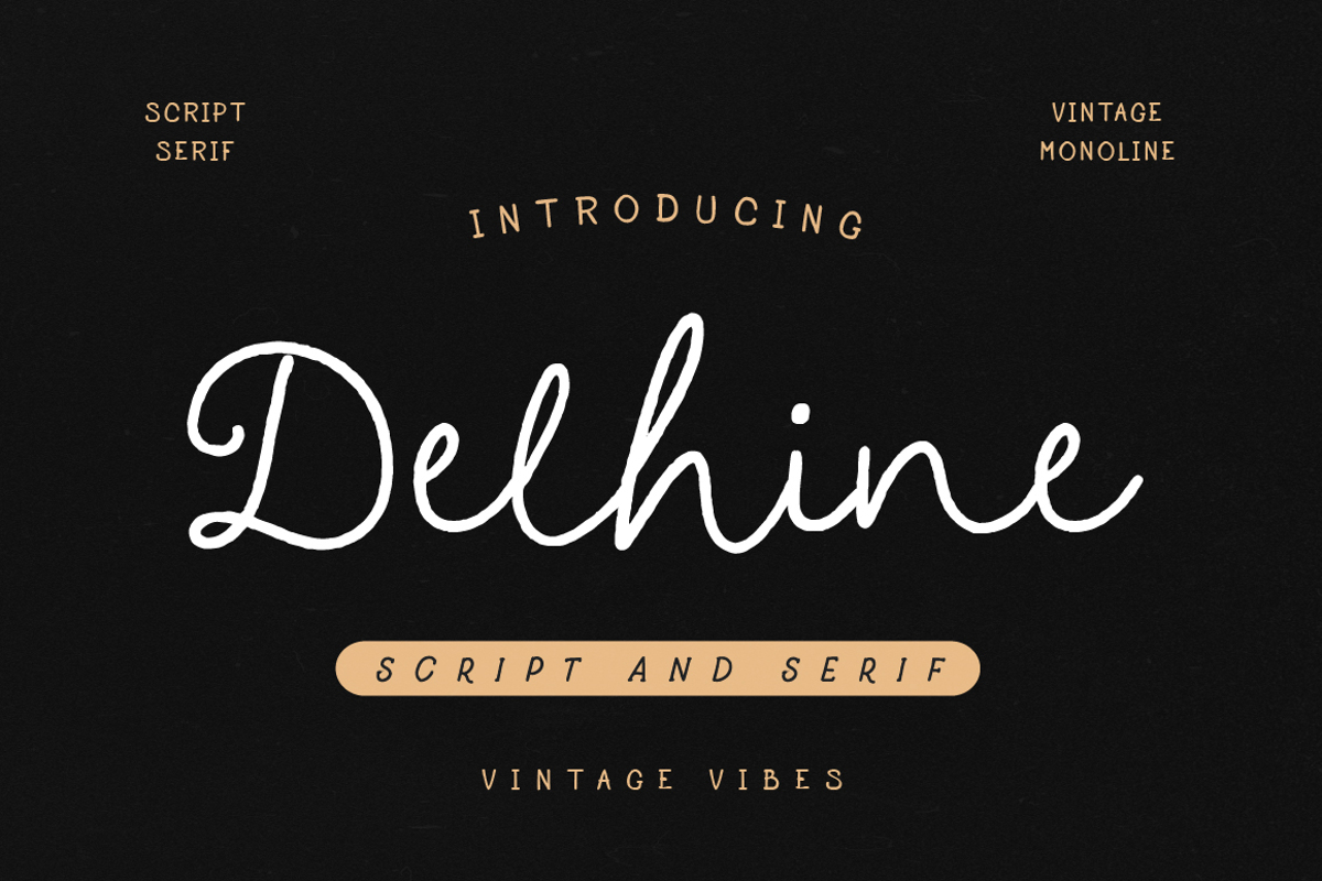 Delhine Script Font | Metafontsy | FontSpace
