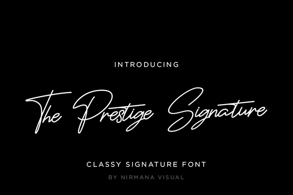 The Prestige Signature Font - Free Download