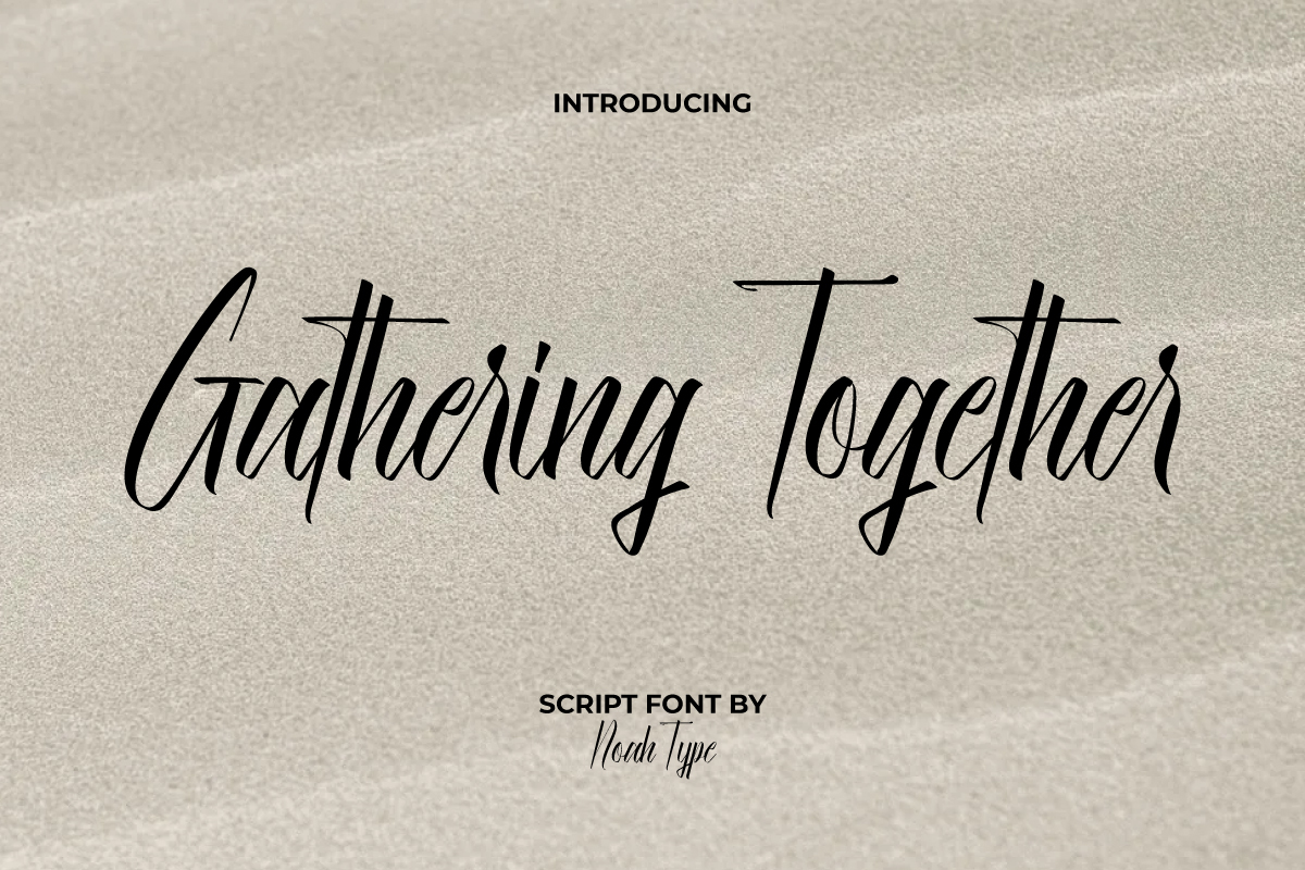 Gathering T Font - Free Download