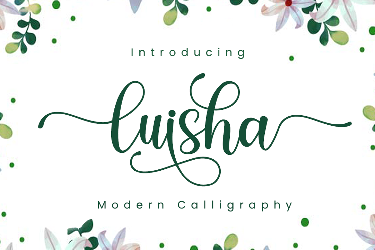 Luisha Font | Manjali Studio | FontSpace