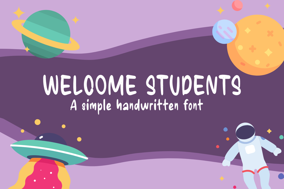 Welcome Students Font - Free Download