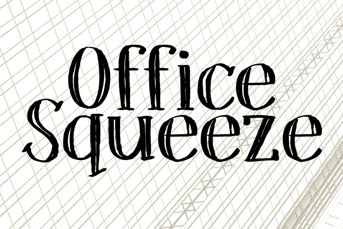 DK Office Squeeze Font | David Kerkhoff | FontSpace