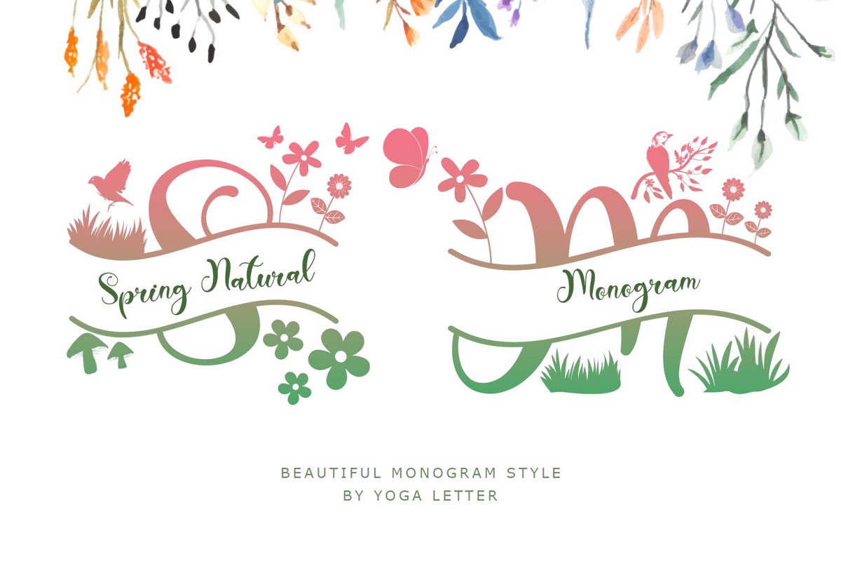 Spring Natural Font | Yoga Letter | FontSpace