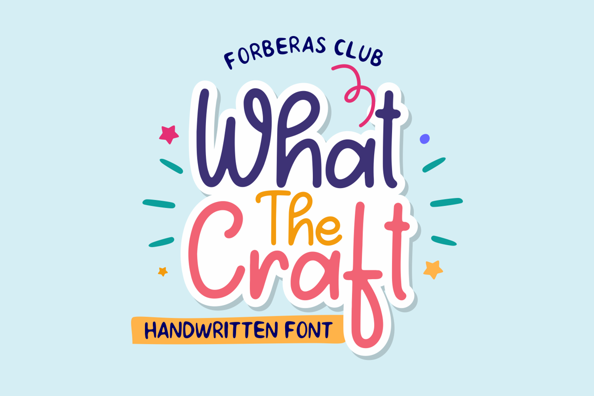 What the craft Font | Forberas | FontSpace