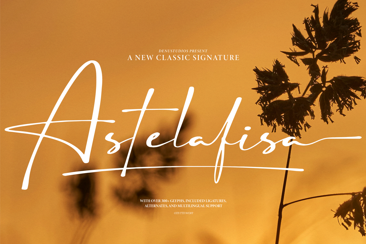 Astelafisa Font | Denustudios | FontSpace