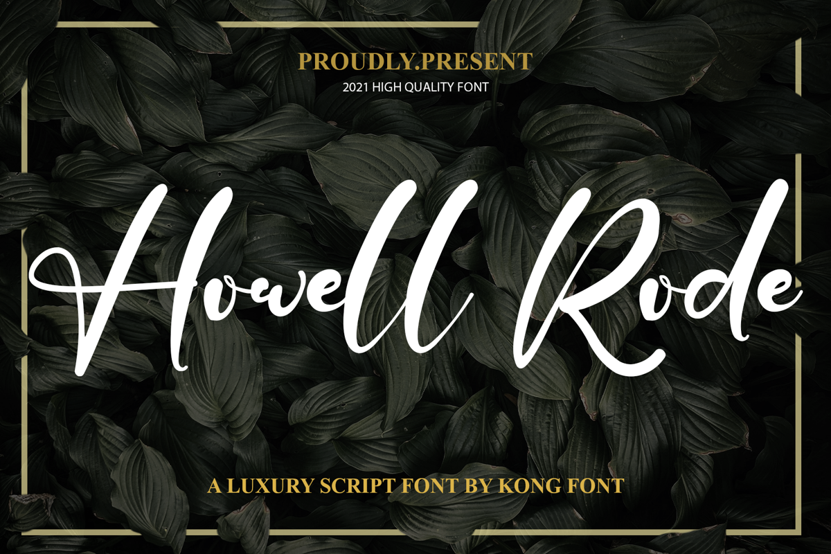Howell Rode Font | Fontkong | FontSpace