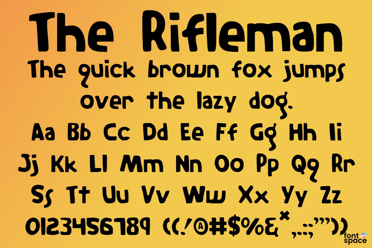The Rifleman Font | Iconian Fonts | FontSpace