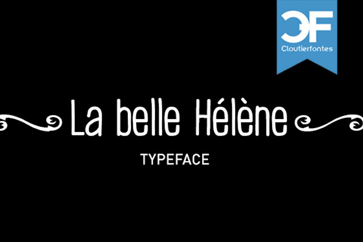 CF La belle Helene P Font | CloutierFontes | FontSpace