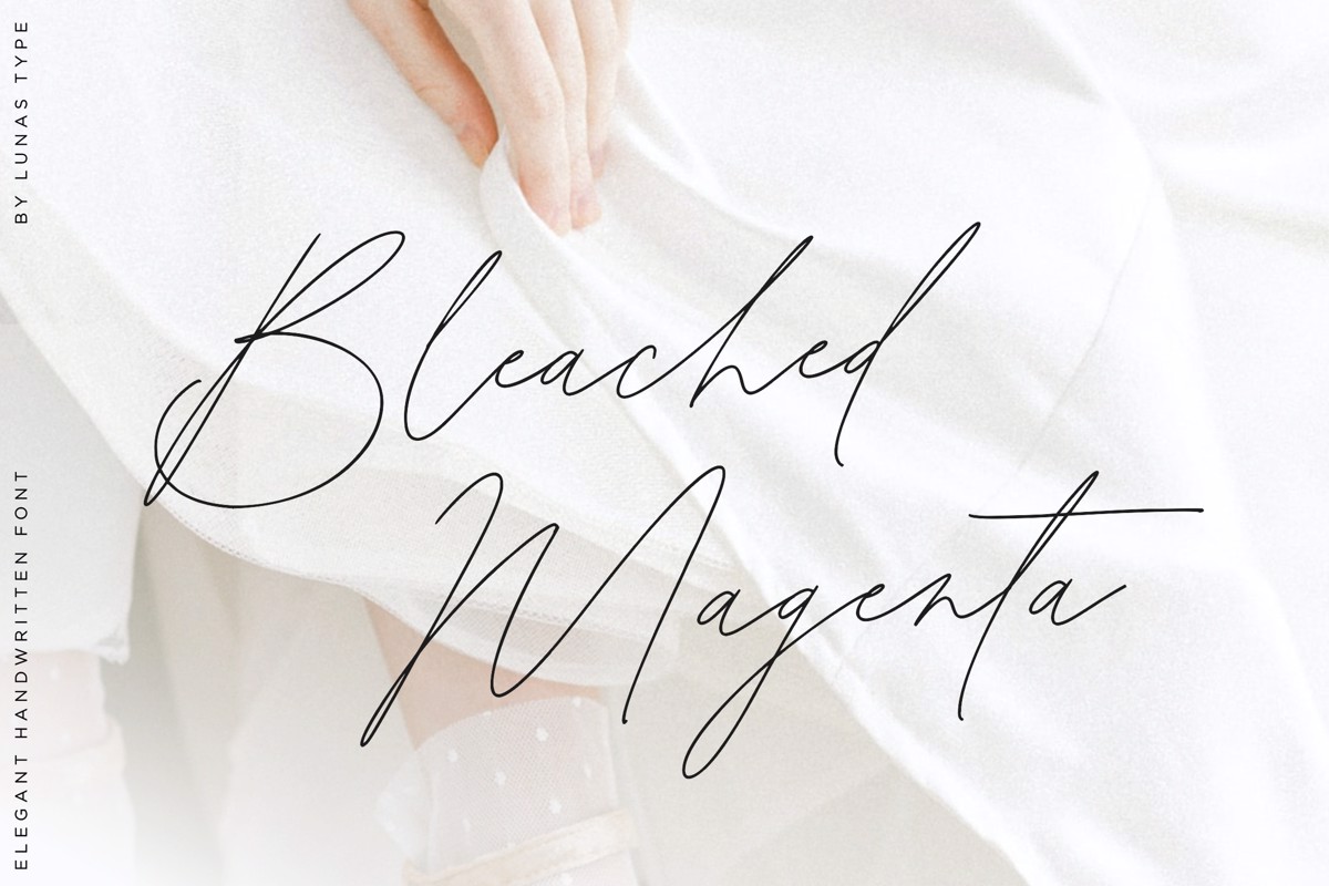 Bleached Magenta Font - Free Download