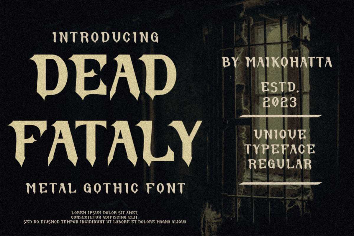 DEAD FATALY Font | Maiko Hatta | FontSpace