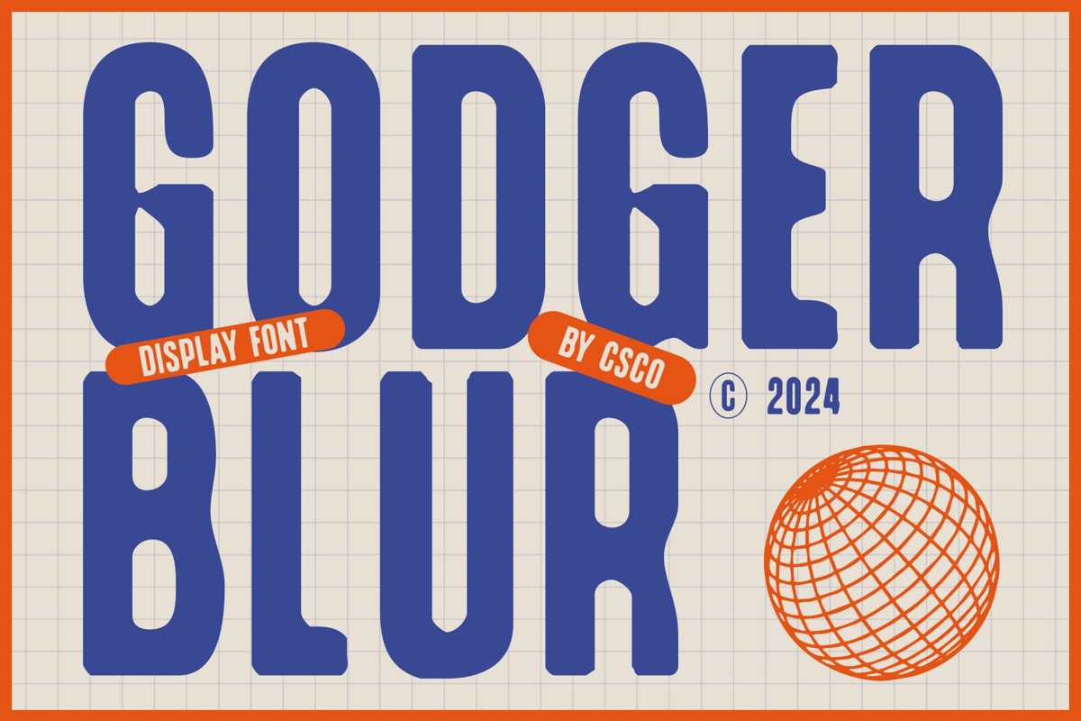 Godger Blur Font - Free Download
