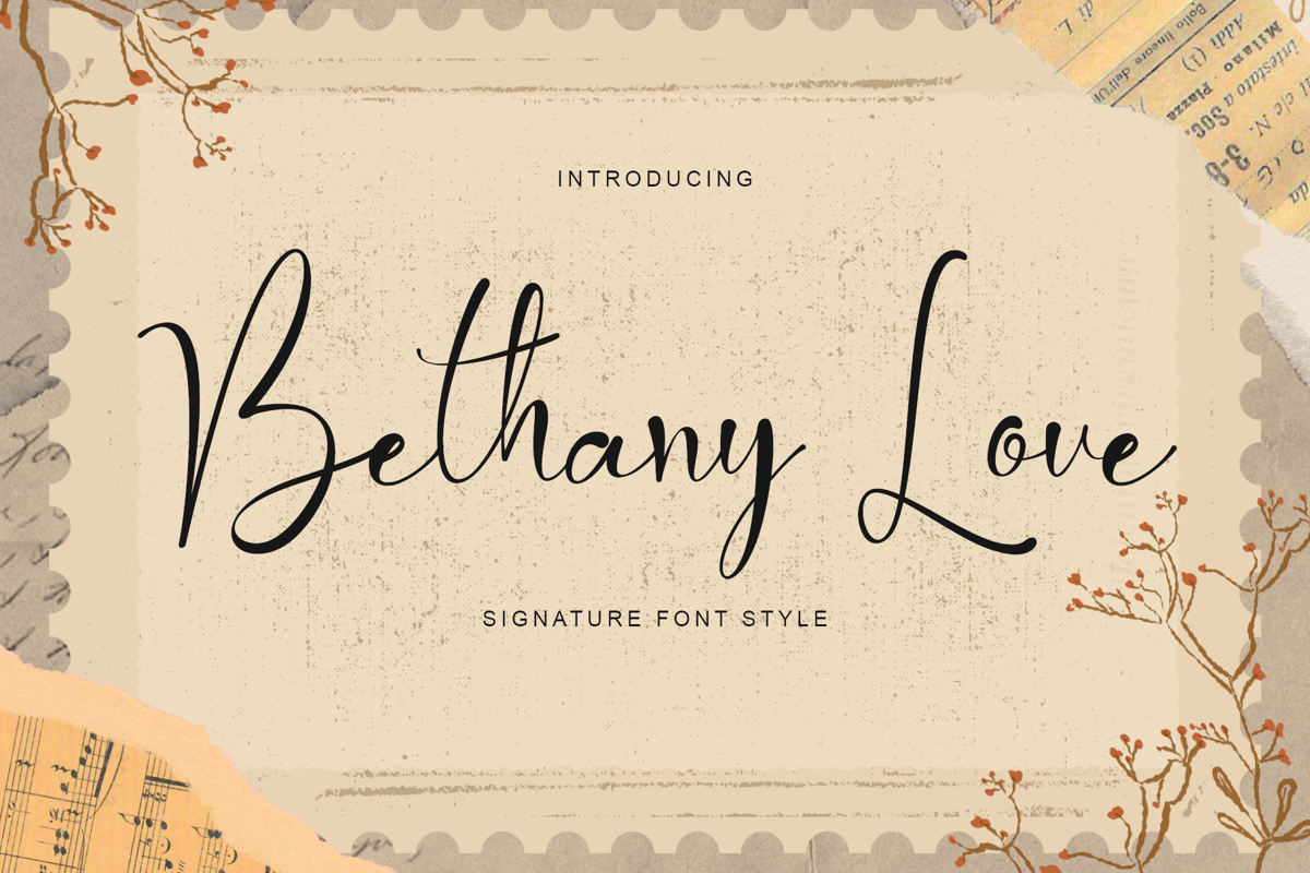 Bethany Love Font | Yoga Letter | FontSpace