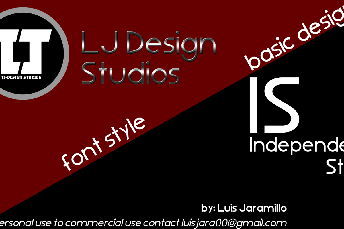 LJ Design Studios IS Font | LJ Design Studios | FontSpace