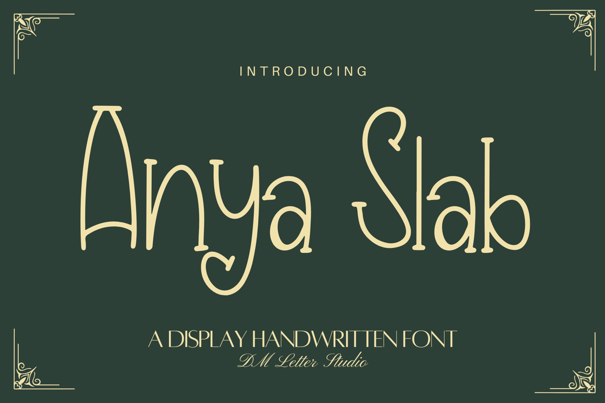 Anya Slab Font - Free Download