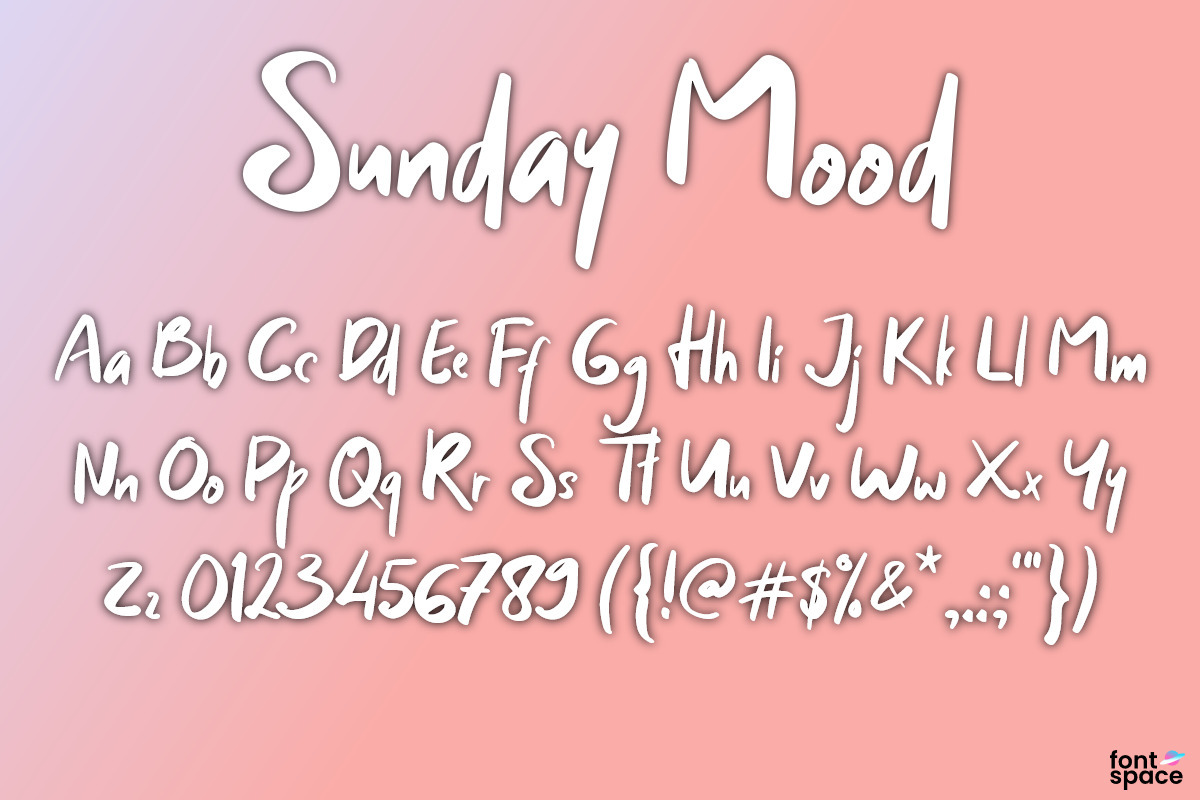 Sunday Mood Font | subectype & Orenari | FontSpace