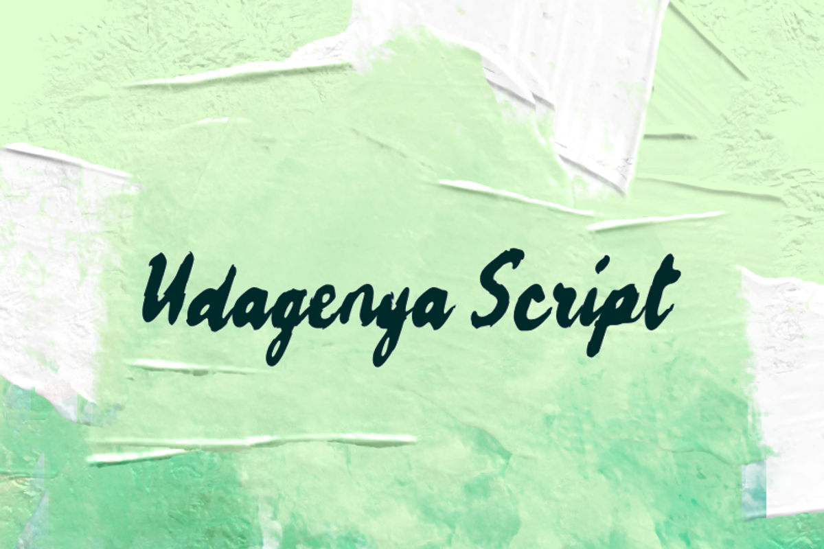 U Udagenya Script Font - Free Download