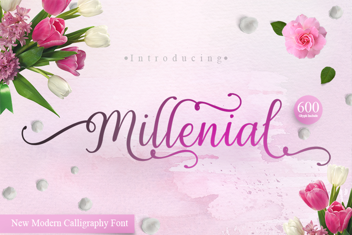 Millenial Script Font | bestfontstudio | FontSpace