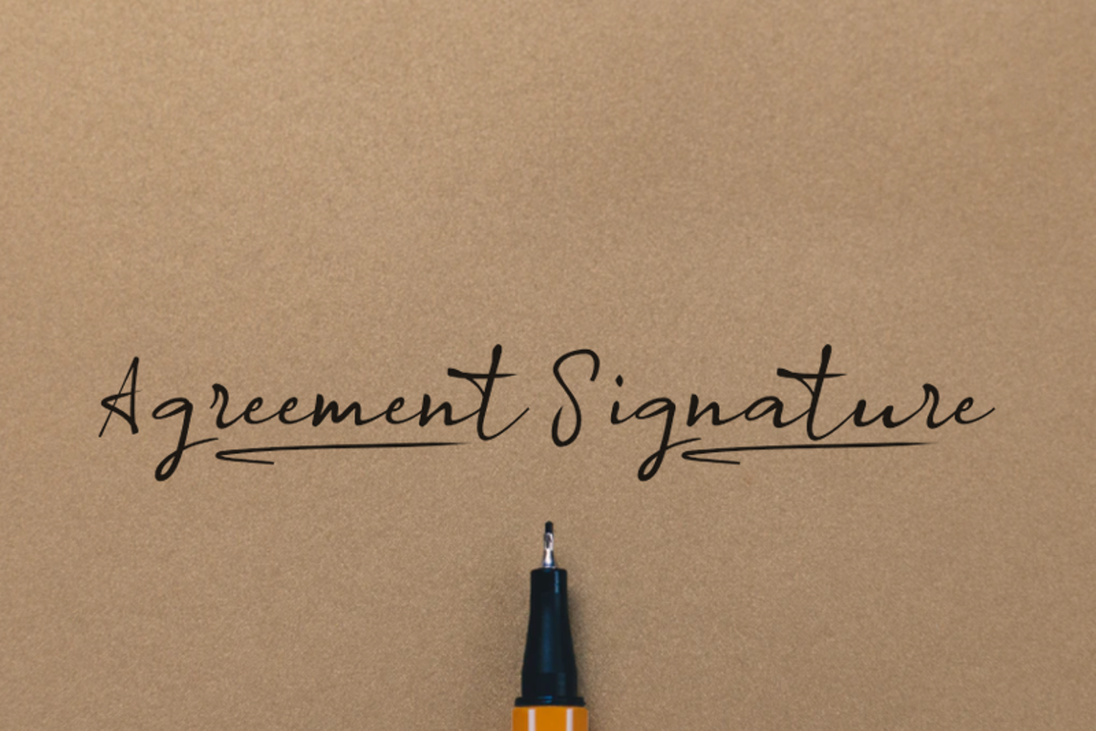 A Agreement Signature Font | wepfont | FontSpace