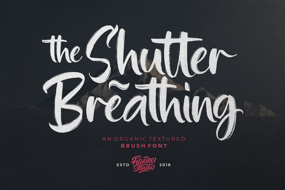 Shutter Breathing Font | figuree | FontSpace