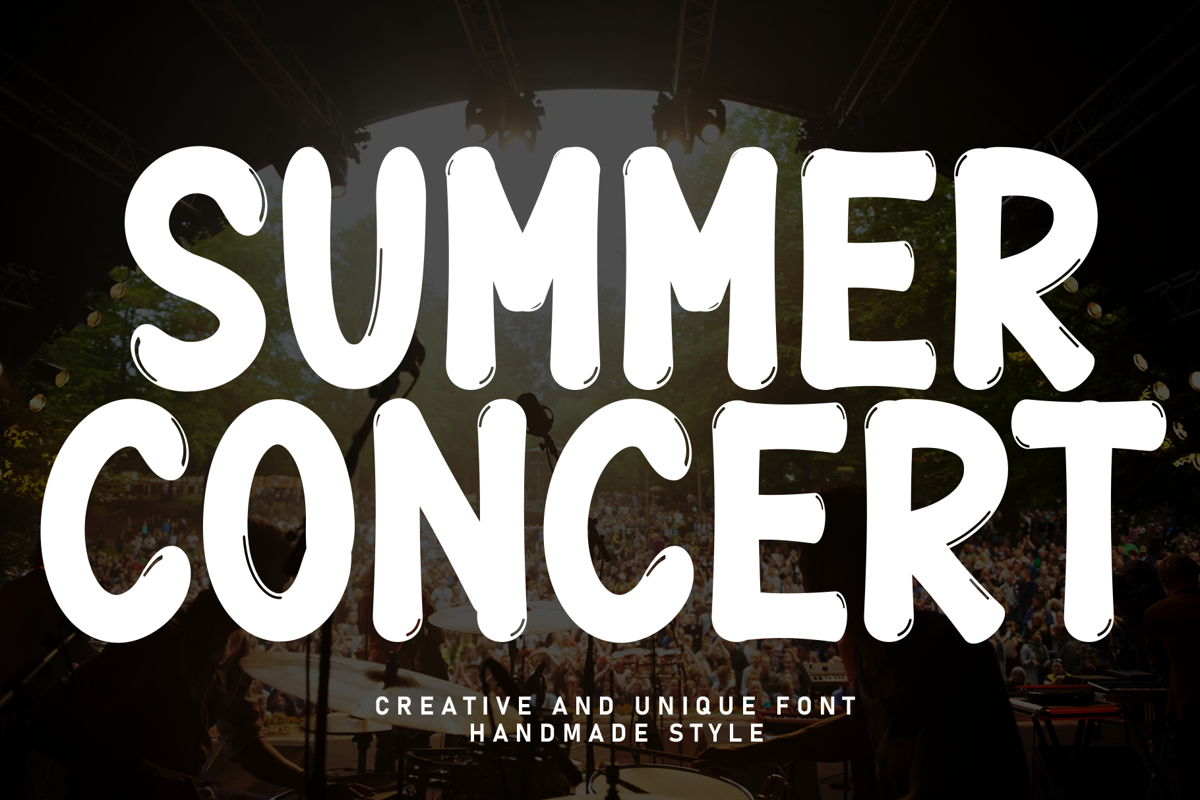 Summer Concert Font | scratchones_creative | FontSpace