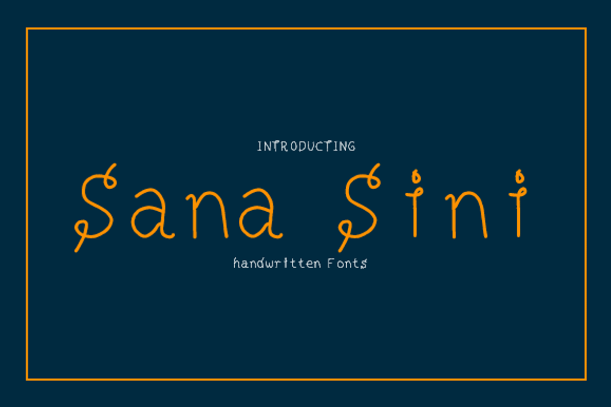 Sana sini Font | Letterayu & Masyafi Studio | FontSpace