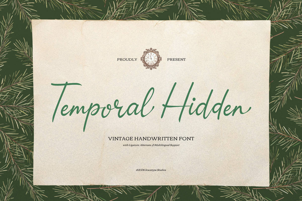Temporal Hidden Font - Free Download