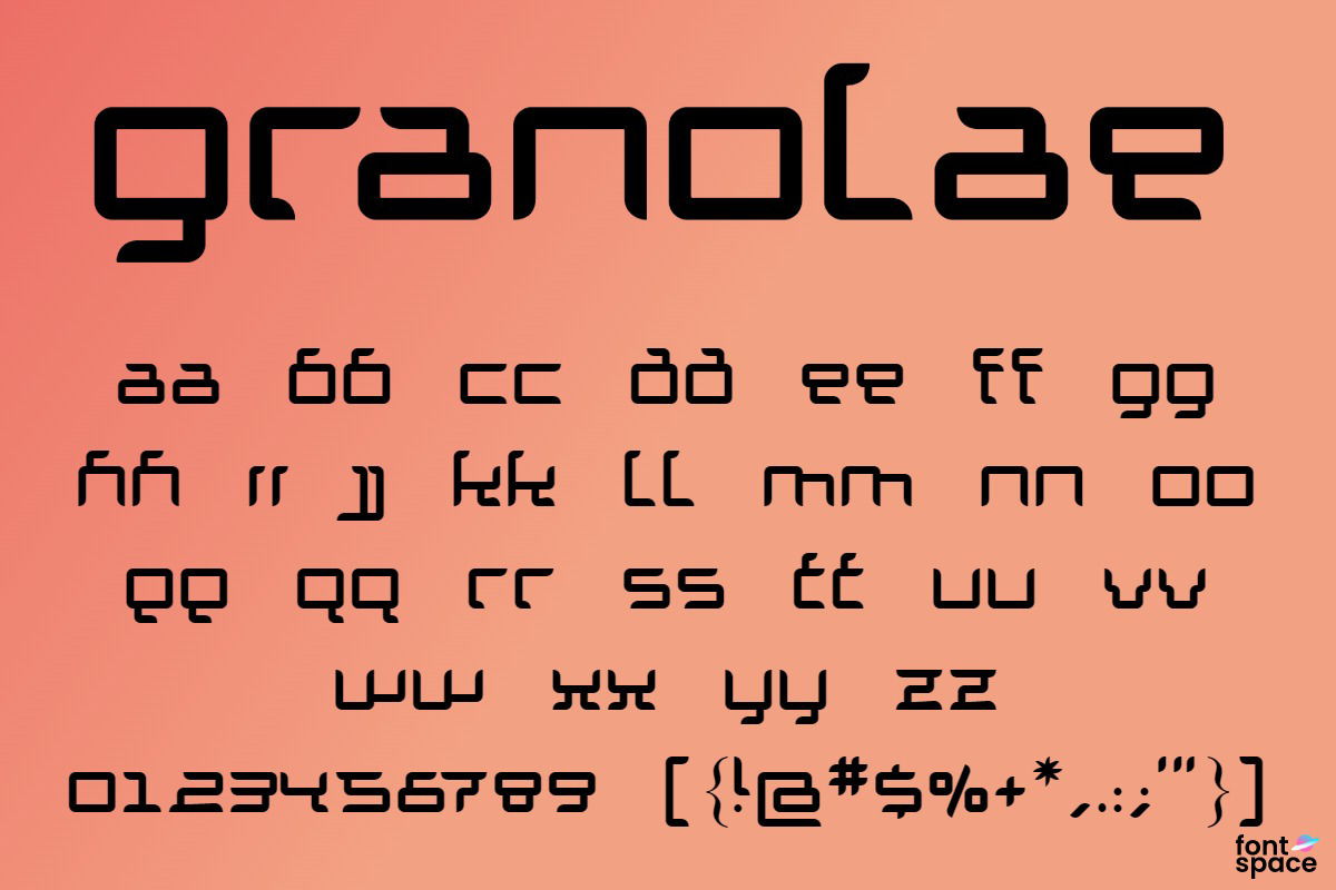 Granolae Font | Milan Zrnic | FontSpace