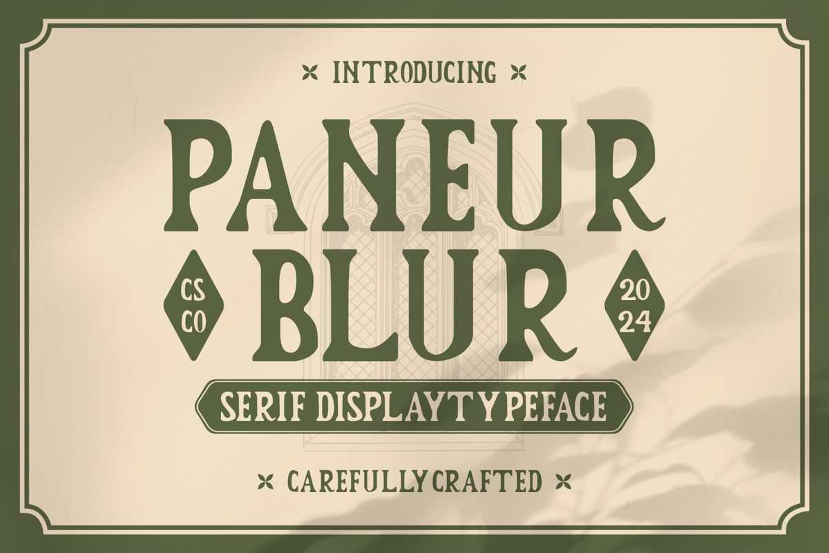 Paneur Blur Font - Free Download