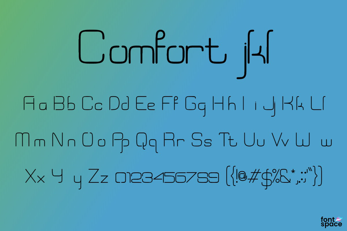 Comfort jkl Font | Nuryantodwi | FontSpace