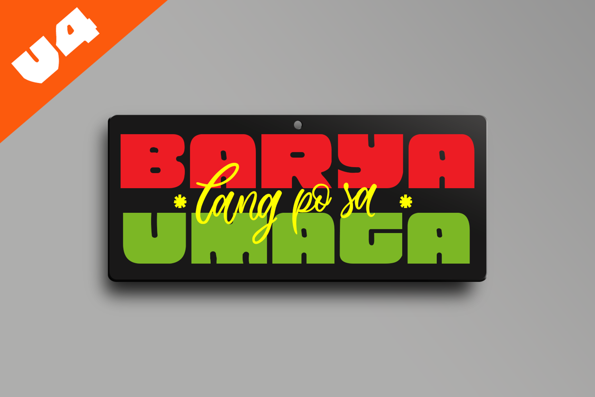 Barya lang po sa Umaga V5 Font - Free Download