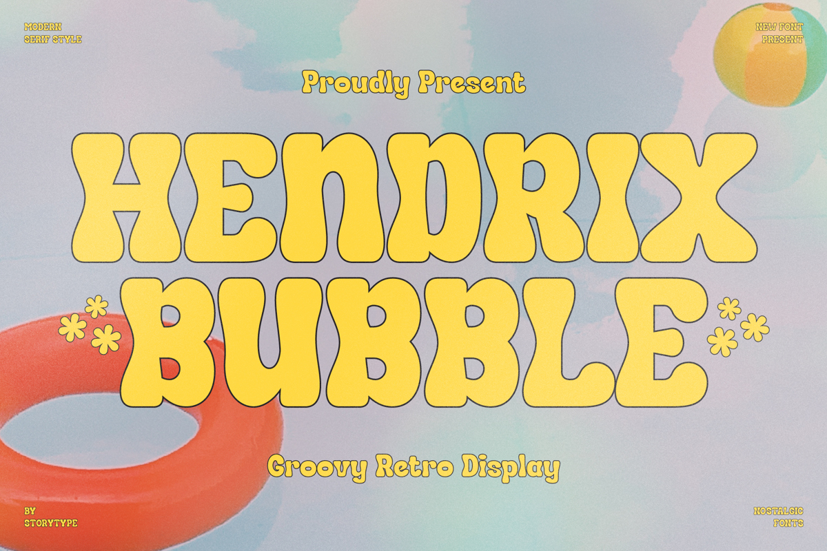 HENDRIX BUBBLE Font - Free Download