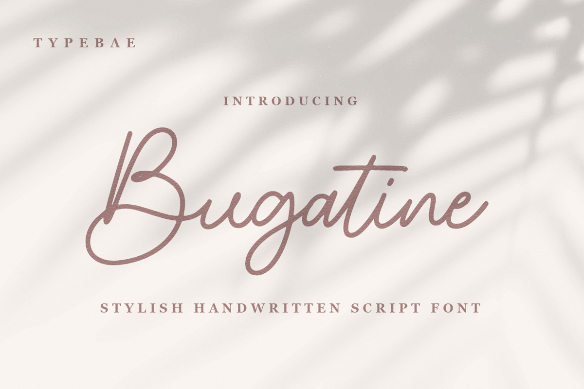 Bugatine Font | Typebae | FontSpace