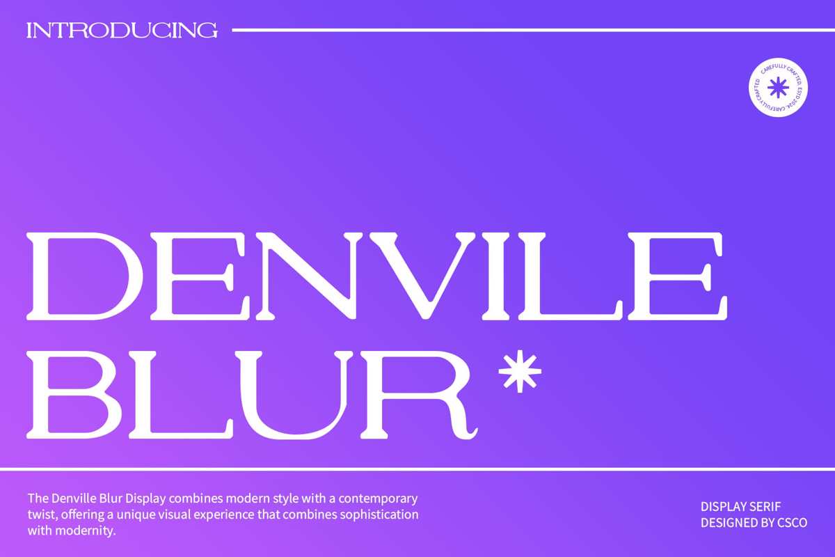 Denvile Blur Font | craftsupplyco | FontSpace