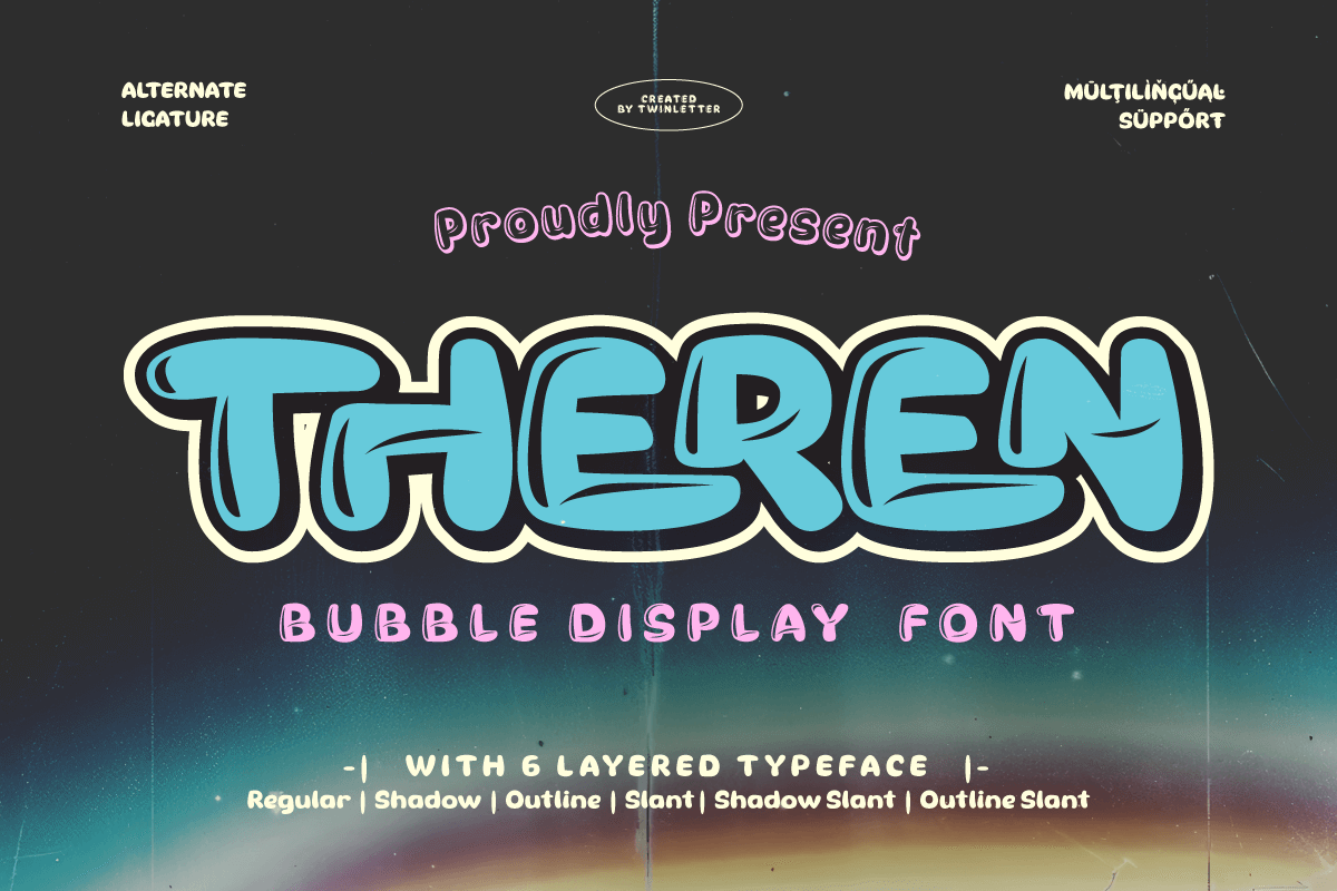 THEREN Regular Font | twinletter | FontSpace