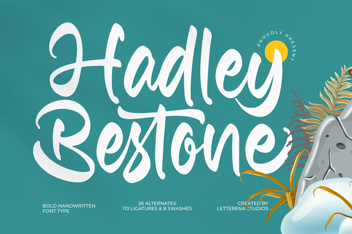 Hadley Bestone VERSION Font | Letterena Studios | FontSpace