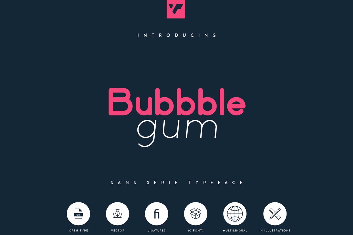 Bubbble Gum Font | VPcreativeshop | FontSpace